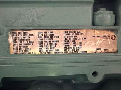 1995 Detroit 12.7L 60 SERIES Diesel Engine Assembly DDEC III For Sale ...