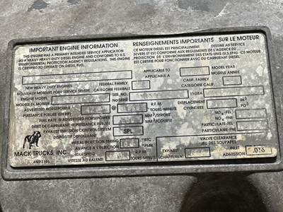 1995 Mack E7 Engine 427HP For Sale | Scranton, PA | S4858EN ...