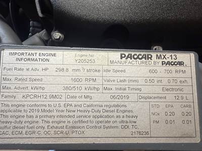 2019 Paccar MX13 EPA17 Engine For Sale | Scranton, PA | FAMILY ...