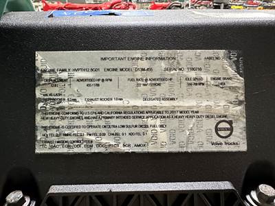 2017 Volvo D13M Diesel Engine Assembly EPA17 For Sale | Scranton, PA ...