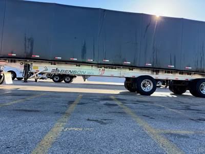 2019 Benson 53ft Conestoga Flatbed Trailer - All Aluminum, Aluminum Floor, CA Legal Spread Axle ...