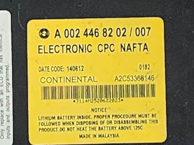 Freightliner Cascadia Body Control Module Part # A 002 446 82 02/007 ...