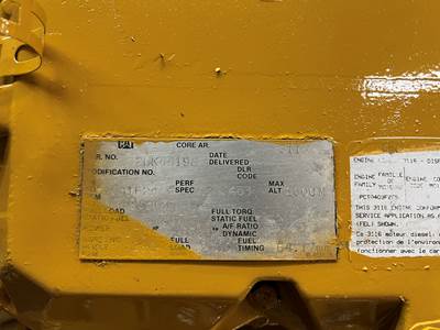 1993 Caterpillar 3116 Engine, 2BK For Sale | Opa Locka, FL | 3116 ...