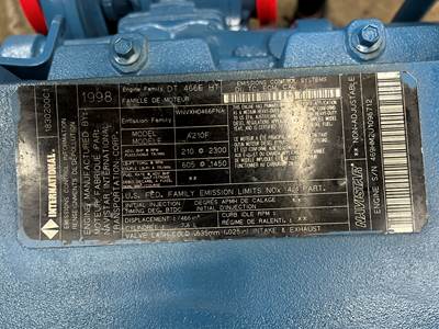 1998 International DT466E Engine For Sale | Opa Locka, FL | DT466E HT ...