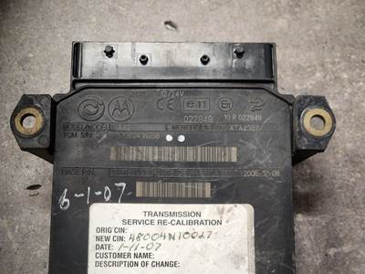 Allison Transmission Control Module (TCM) Part #v29544775, Model # A43 ...