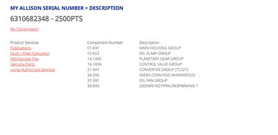 2500PTS Allison 2500PTS Transmission (NO CORE CHARGE) For Sale | Opa ...