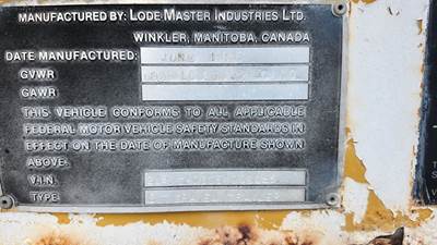 1984 Loadmaster Rear Discharging Conveyor Trailer For Sale | Seeley ...