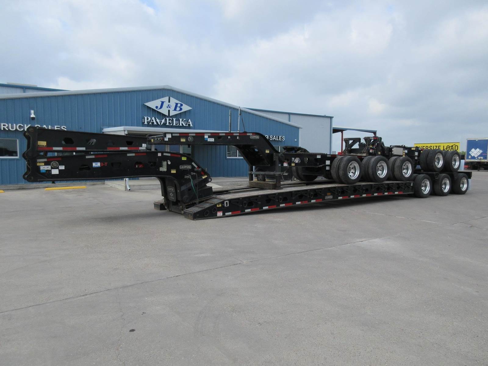 2021 Aspen 57x108 Tri Axle Steel Lowboy Trailer - Air Ride, Fixed Axle ...