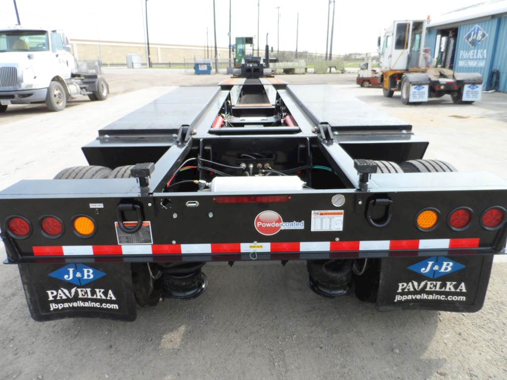 2021 GLOBE 55 TON EXTENDABLE W/ HYDRAULIC FLIP AXLE Lowboy Trailer For ...