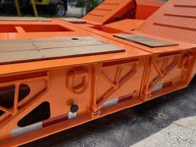 2024 Globe 55 TON EXTENDABLE W/ HYDRAULIC FLIP AXLE Lowboy Trailer For ...