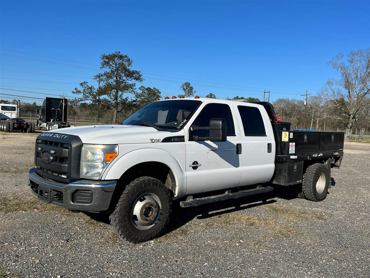 2015 Ford F-350 Quad Cab Flatbed Truck For Sale, 207,195 Miles ...