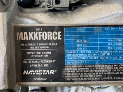 2013 2014 2015 International Maxxforce 7 Diesel Engine Double Turbo 6 ...