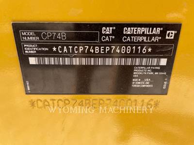 2023 Caterpillar CP74B Material Transfer Vehicle For Sale, 919 Hours ...