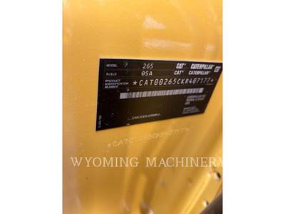 2025 Caterpillar 265 Skid Steer For Sale 429 Hours Gillette Wy