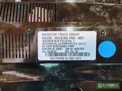 2020 International MV607 Instrument Panel Cluster For Sale | York, ON ...