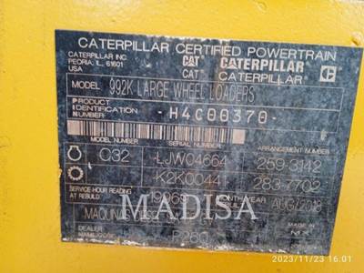 2009 Caterpillar 992 K Crawler Loader For Sale, 37,176 Hours ...