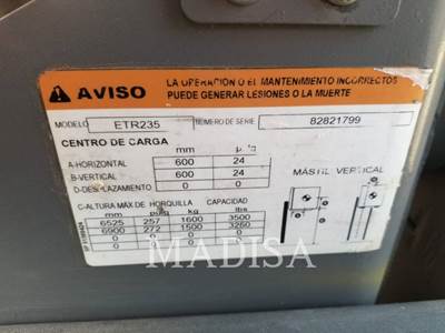 2016 Caterpillar ETR235A Forklift For Sale, 5,107 Hours | Juárez ...