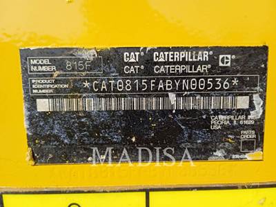 2009 Caterpillar 815F2 Soil Compactor For Sale, 14,638 Hours | Ocampo ...