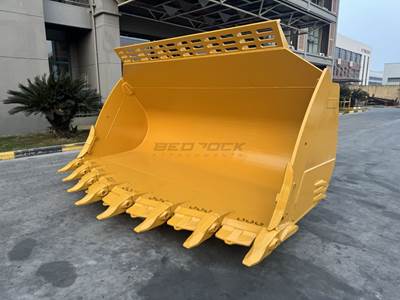 Bedrock Loader Rock Bucket Pin On for Caterpillar 982 982M Wheel Loader ...