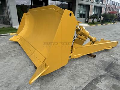 Bedrock SU Dual Tilt Blade, Push Arm GP & Installation for D8 Bulldozer ...