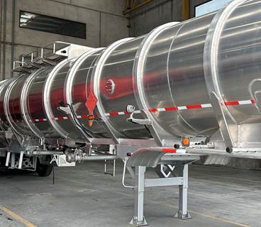 2025 TRUXTON DOT407 285BBL (12,000) TRI-AXLE DOUBLE CONICAL ALUMINUM ...