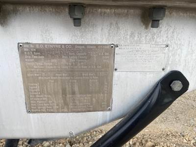 2014 Etnyre 7,250 GALLON ALUMINUM ASPHALT TRAILER Asphalt / Hot Oil ...