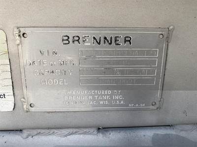 1995 Brenner MC 307| 7000 GAL STAINLESS| SPRING SUSP Chemical / Acid ...