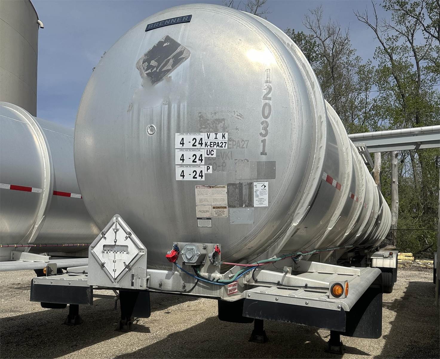2012 Brenner 9000 GAL / ETHANOL / IN-TEST / / AI-RIDE Fuel Tanker ...