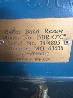 2018 Baker Model C Resaw For Sale | Mid Atlantic, NC | 13212226 ...