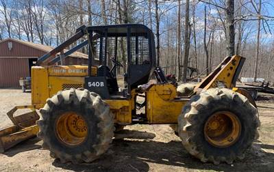 1984 John Deere 540B Skidder For Sale, 123,456 Hours | Central Usa, NC ...