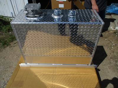 New Upright 50 Gallon Hydraulic Tank | Aluminum | 3 Ports | In Tank ...