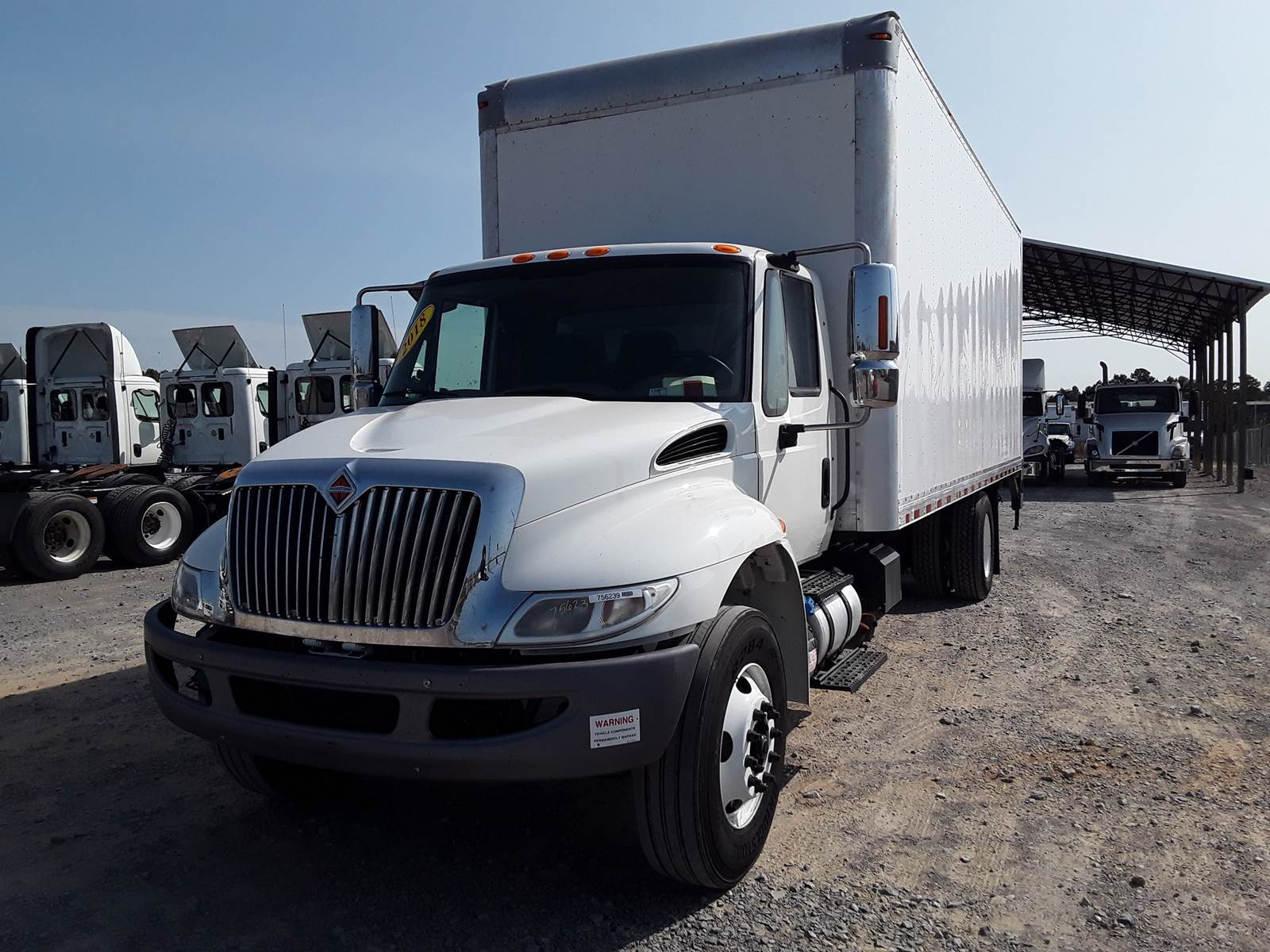 2018 International 4300 24 ft Box Truck - 250HP, 6, Roll up Door ...