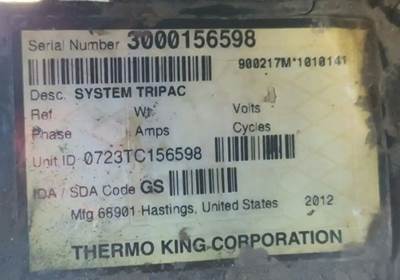 Thermo King TRIPAC EVOLUTION (DIESEL) Auxiliary Power Unit (APU) for a ...