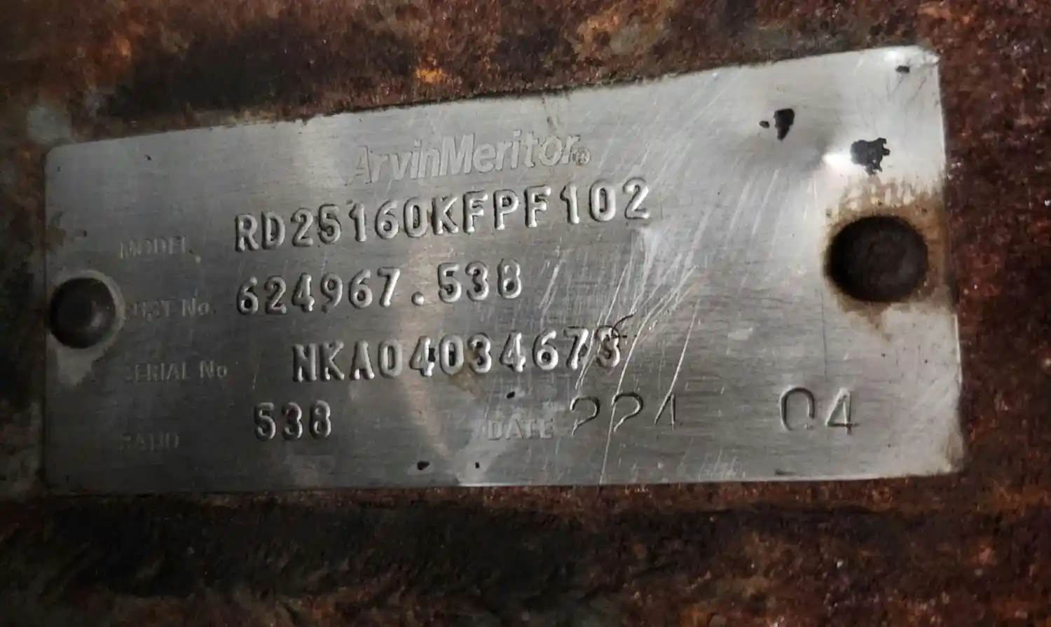 Meritor-Rockwell Rear Axle Housing for a 2004 E-One Fire Truck For Sale ...