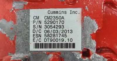 Cummins ISB Engine Control Module (ECM) for a 2014 Freightliner M2 106 ...