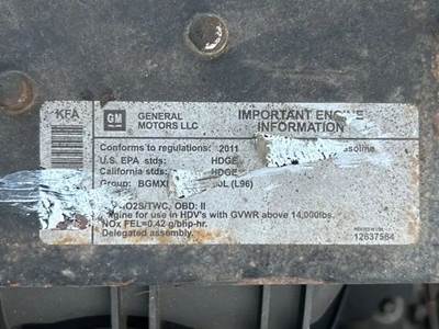 GM/Chev (HD) 6.0L Engine Core for a 2012 Freightliner MT55 For Sale ...