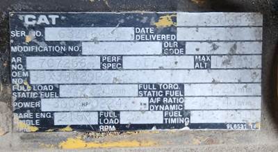 Caterpillar 3306B Engine for a 1988 Kenworth T800 For Sale | Elkton, MD ...