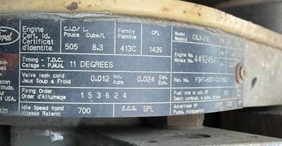 Cummins FD-1460 Engine for a 1994 Ford LN8000 For Sale | Elkton, MD ...