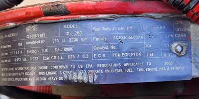 Cummins ISC Engine for a 2009 Sterling L7500 For Sale | Elkton, MD ...