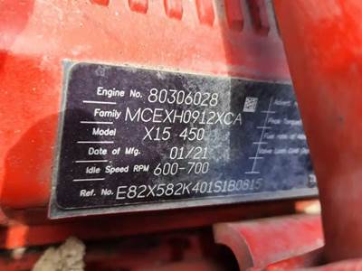 Cummins ISX15 Engine for a 2022 Kenworth T680 For Sale | Elkton, MD ...