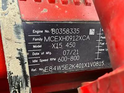 Cummins X15 Engine for a 2022 Kenworth T680 For Sale | Elkton, MD | P ...