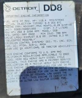 Detroit DD8 Engine for a 2023 Freightliner M2 106 For Sale | Elkton, MD ...