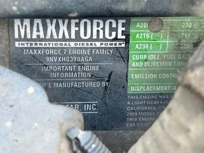 International MaxxForce 7 Engine - 200 HP For Sale | Elkton, MD ...