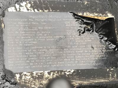 Mercedes-Benz MBE 900 Engine for a 2005 Freightliner MT45 Chassis For ...