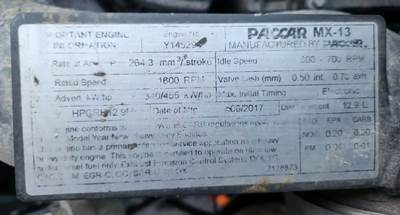 Paccar MX-13 Engine for a 2018 Peterbilt 579 For Sale | Elkton, MD | P ...