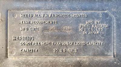 2012 Mitsubishi FEC72S Fuel Tank For Sale | Elkton, MD | P-62881 ...
