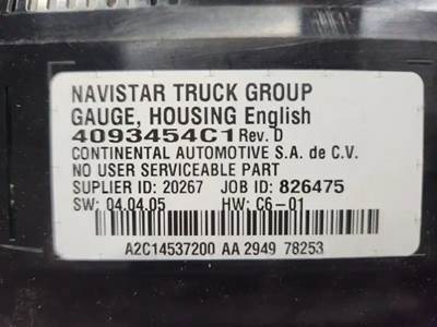 2020 International LT625 Instrument Panel Cluster For Sale | Elkton, MD ...