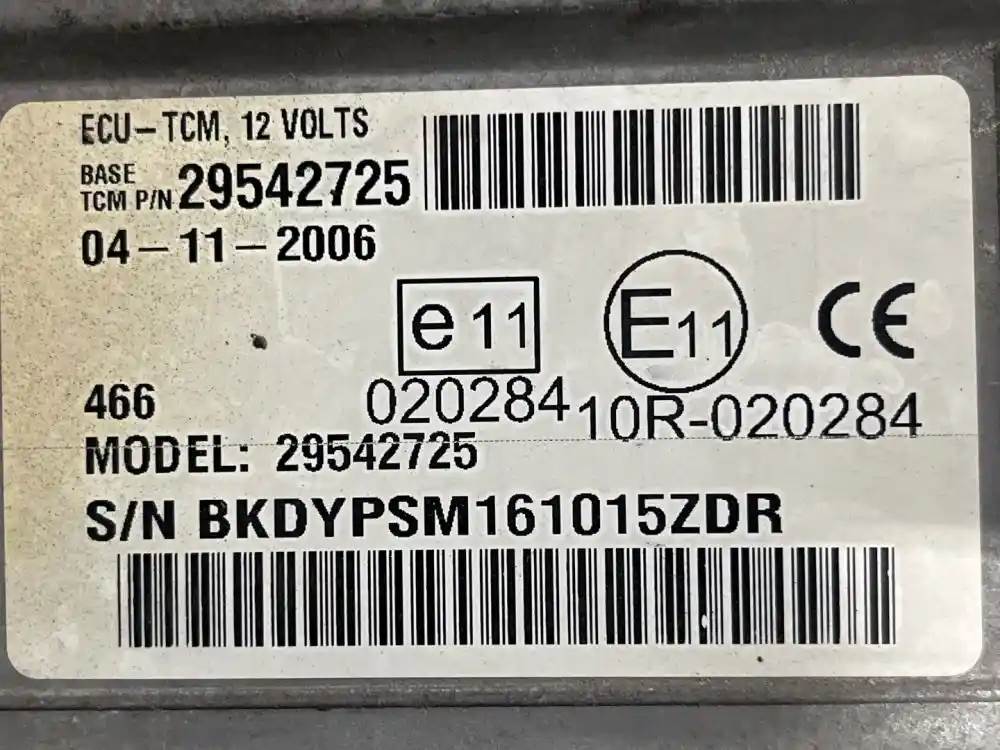 Allison 1000 Transmission Control Module (TCM) for a 2007 Freightliner ...