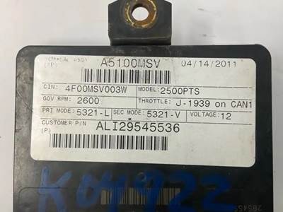 Allison 2500PTS Transmission Control Module (TCM) for a 2012 ...