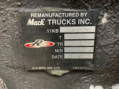 Mack T2180 Transmission for a 1995 Mack CL713 For Sale | Elkton, MD | P ...